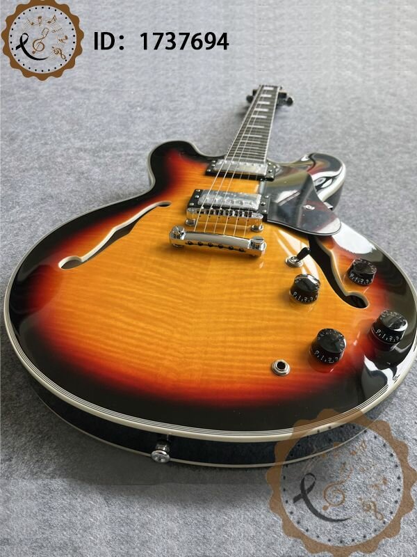 Джазовая полупустотельная электрогитара ES - 335, произведенная в Китае