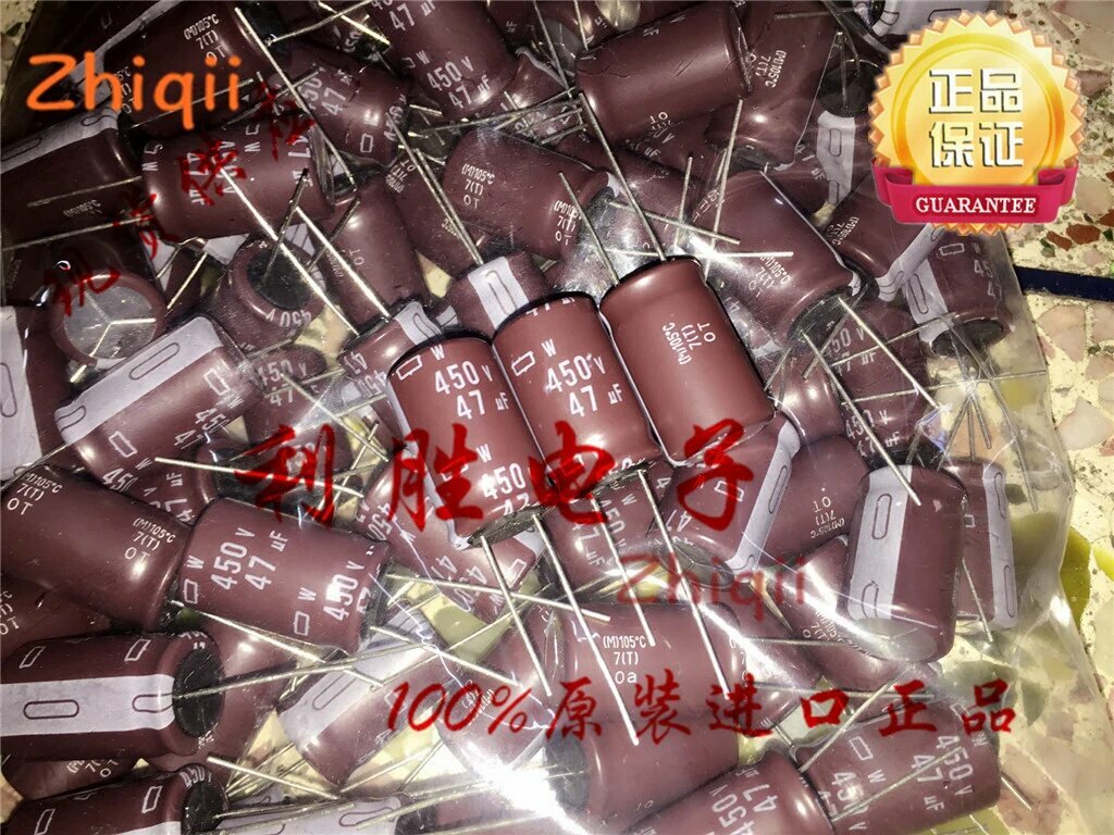 Оригинальные электролитические конденсаторы NIPPON CHEMI-CON 47 мкФ 450 В 10pcs