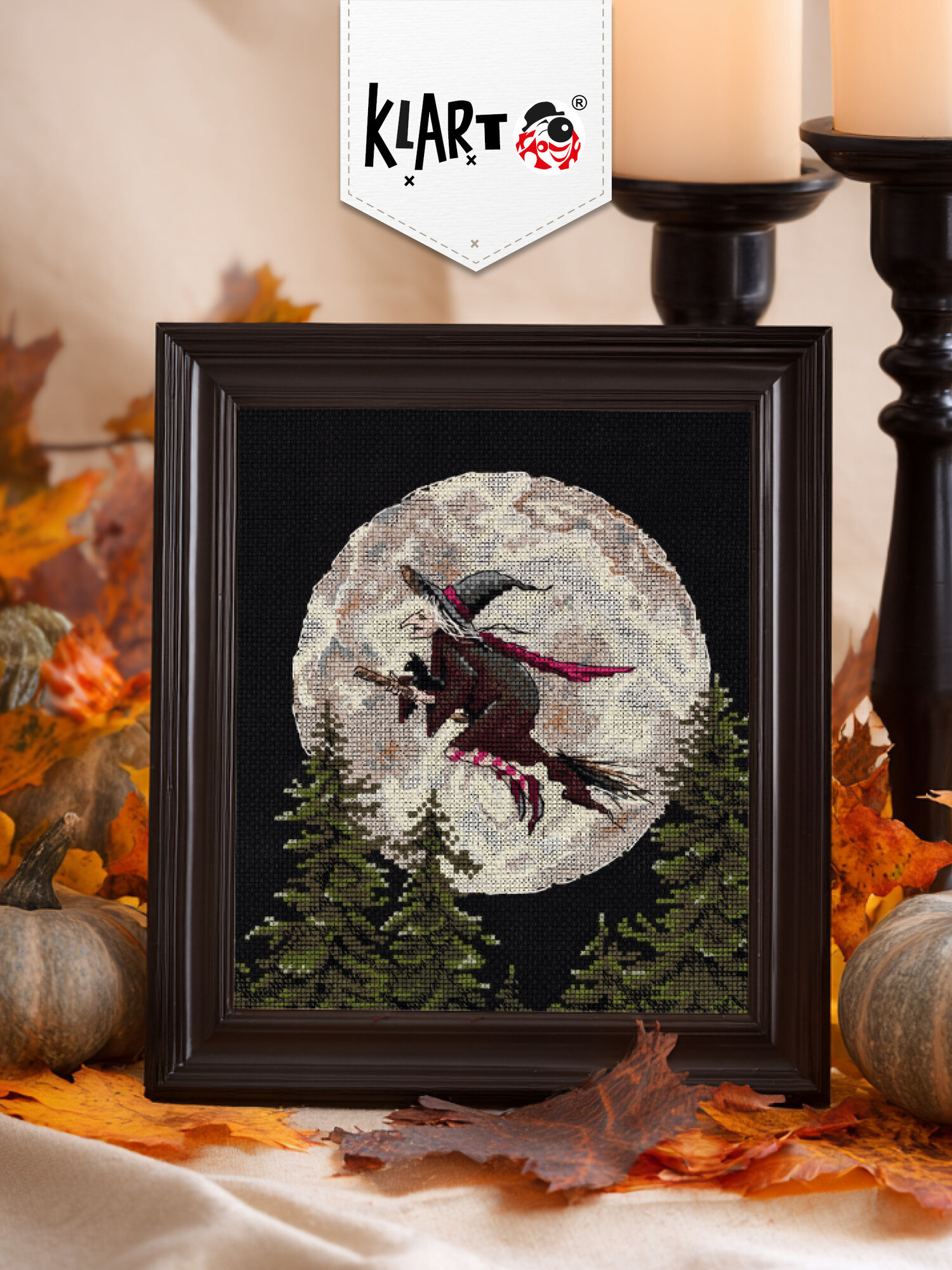 Набор для вышивания Klart 8-526 "На шабаш!" 20 х 20 см