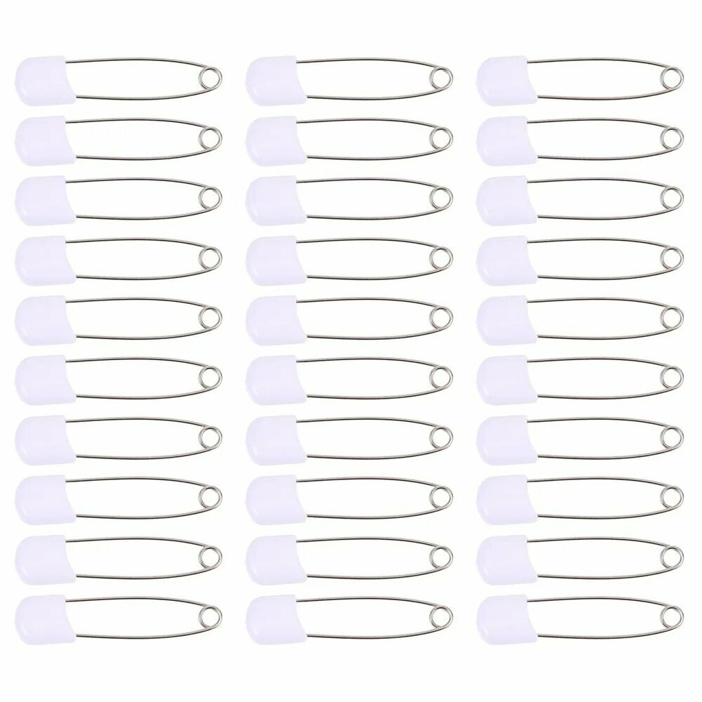 Булавка 5.50 см, цвет: белый