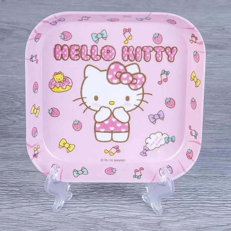 Тарелка Hello Kitty My Melody из меламина Розовый, 4