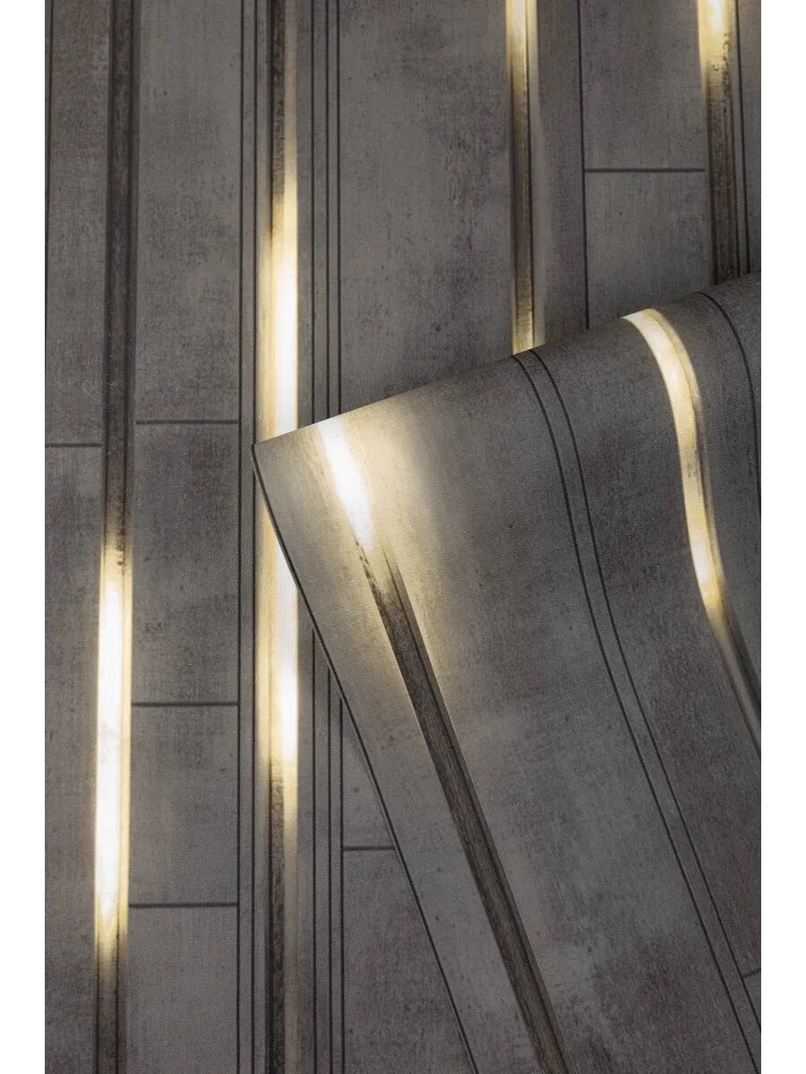 Обои виниловые 3д рисунок соты, флизелиновая основа, цвет графит