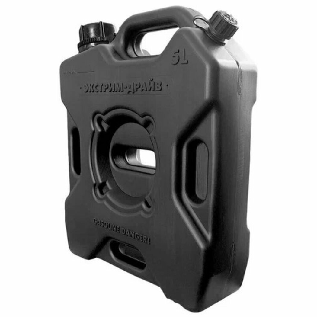 Канистра Экстрим "Драйв Плюс" 2 горловины 5 л, полимер HDPE, чёрный