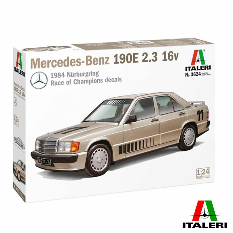 Сборные автомобилей модели Italeri-3624 1/24 Mercedes-Benz 190E 2.3 16v 1984 Car model kit