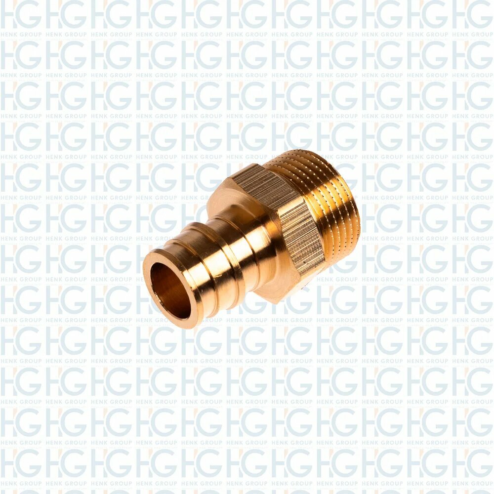 Муфта PE-X HG латунь Дн 20x3/4" НР (QE) 1892891 для надежного соединения трубопроводов — фото 1