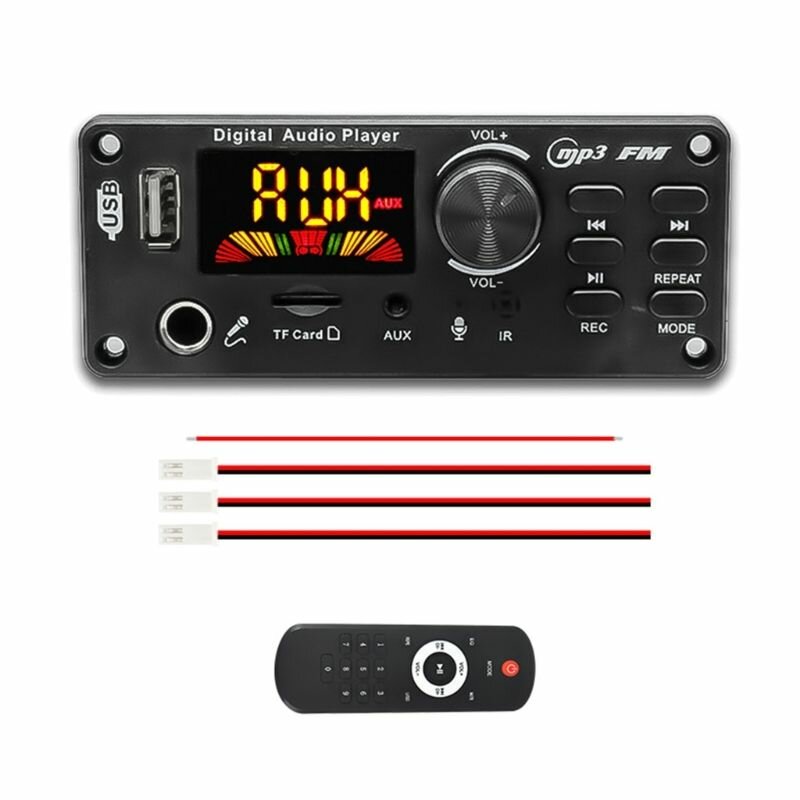 Микрофон 6,5 мм 12V с усилителем мощности 2*50 Вт Bluetooth плата для декодирования MP3-B