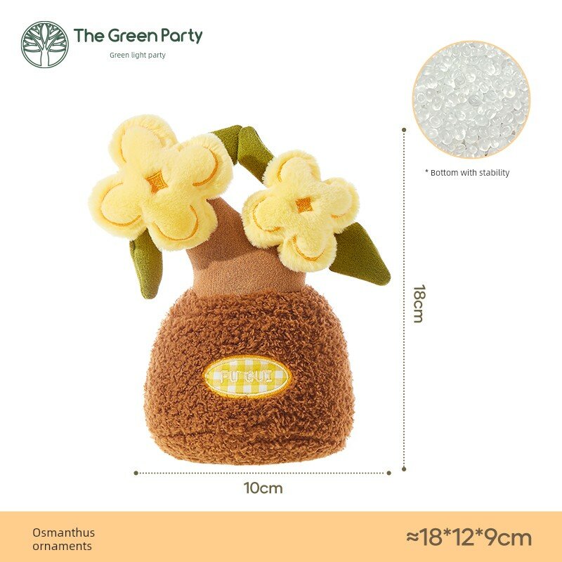 Плюшевый кролик-подвеска TheGreenParty с османтусом, подарок на фестиваль середины осени для девочек, брелок для сумки