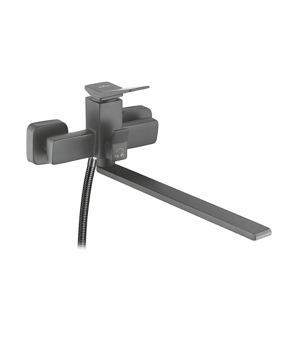 Смеситель для ванны и душа из латуни от бренда Vieir V423541-G графит