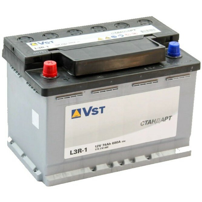 Аккумулятор VST SMF 74 Ач 680 А (278х175х190) прямая полярность