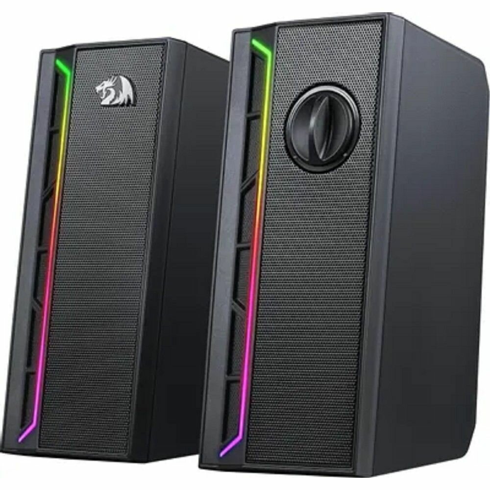 Defender Колонки Акустическая 2.0 система Calliope RGB, USB+3.5мм аудио - вход Redragon