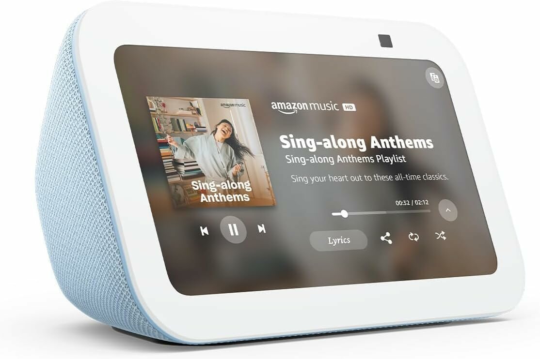 Интеллектуальный динамик Amazon Echo Show 5 третьего поколения с 5,5-дюймовым сенсорным экраном и видеовызовом с разрешением 1080P