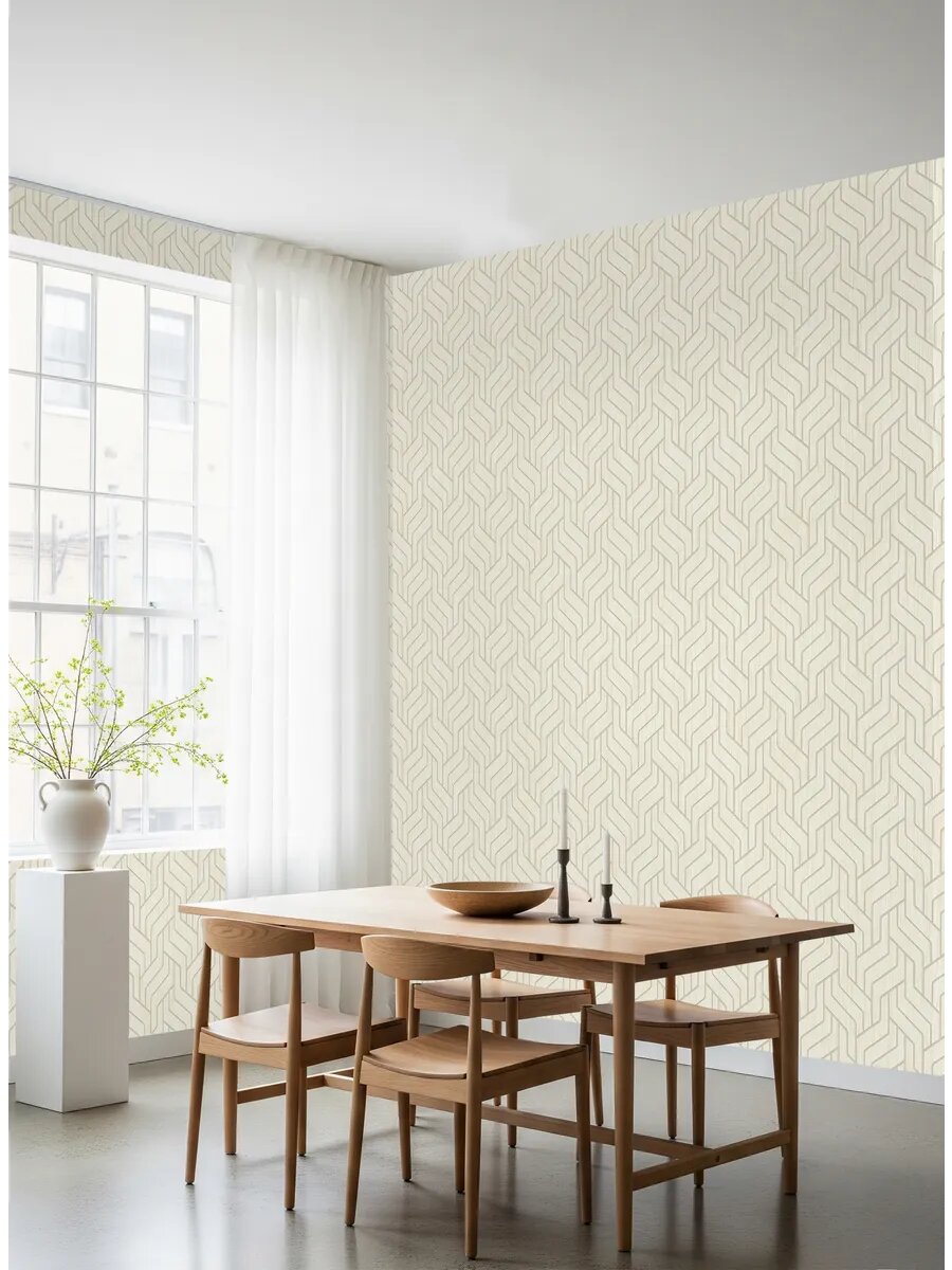 Метровые флизелиновые обои Elysium, геометрические, влагостойкие