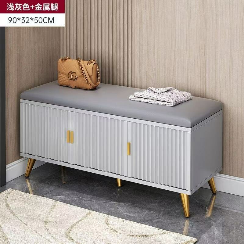 Домашняя скамейка для смены обуви у входа, легкая роскошь, можно сидеть, 90х30х50 см