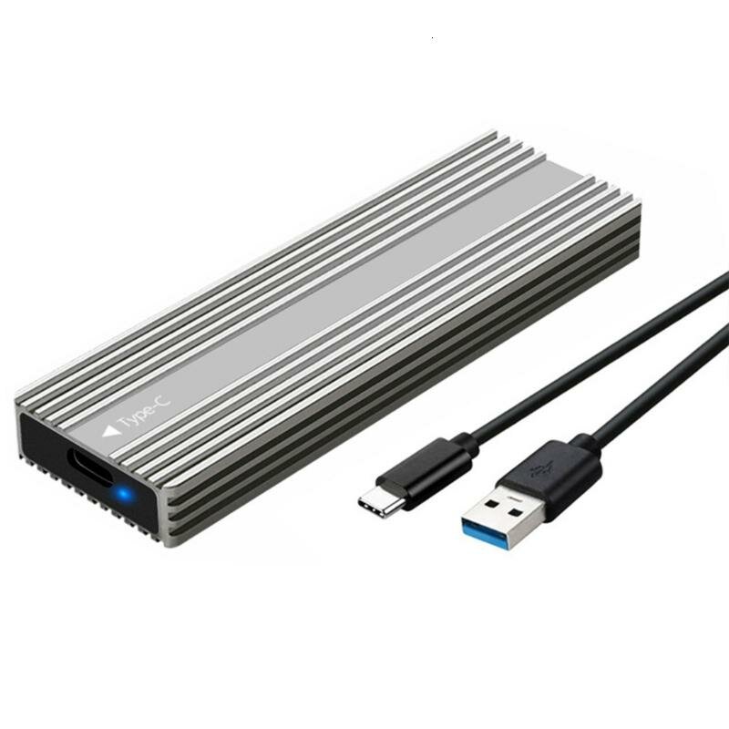Универсальный корпус M.2 SSD с USB Type-C, Серебро - Поддержка NGFF nvme