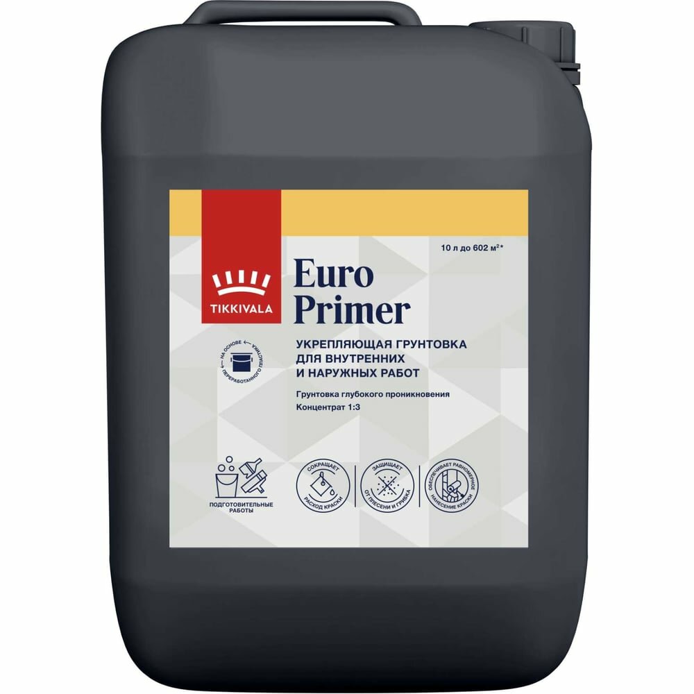 Акриловая грунтовка Tikkurila евро праймер