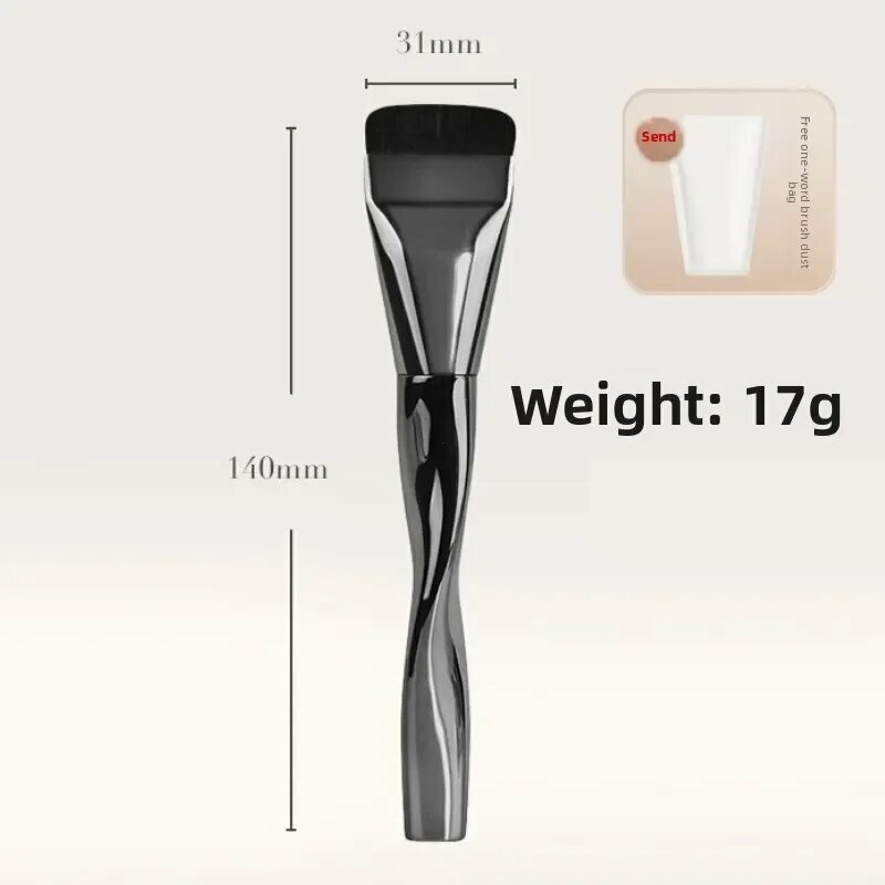 Ультратонкая кисть для тональной основы Легкая и тонкая кисть для контура лица Плоская кисть для контура Растушевка тонального крема Кисти для макияжа