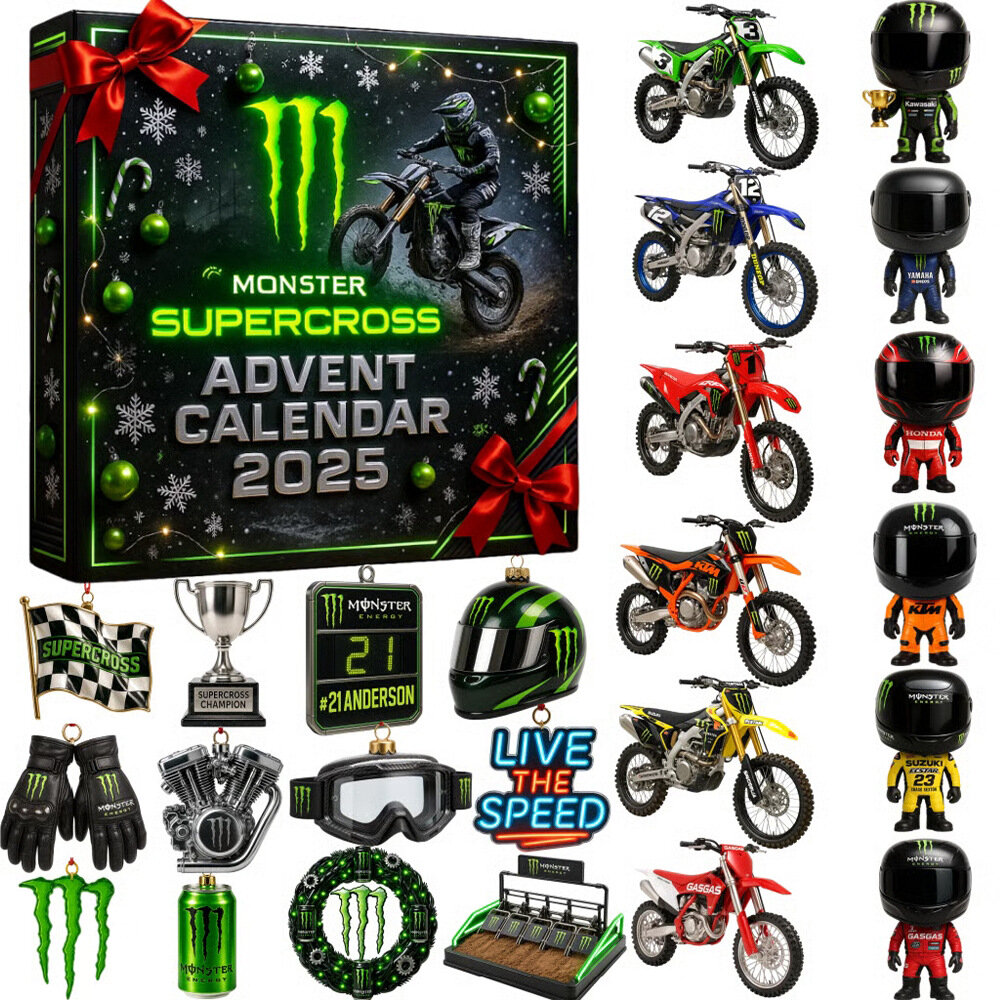Кросс-бордерный новый продукт Monster Energy Supercross специальное издание рождественского календаря обратного отсчета слепой коробки