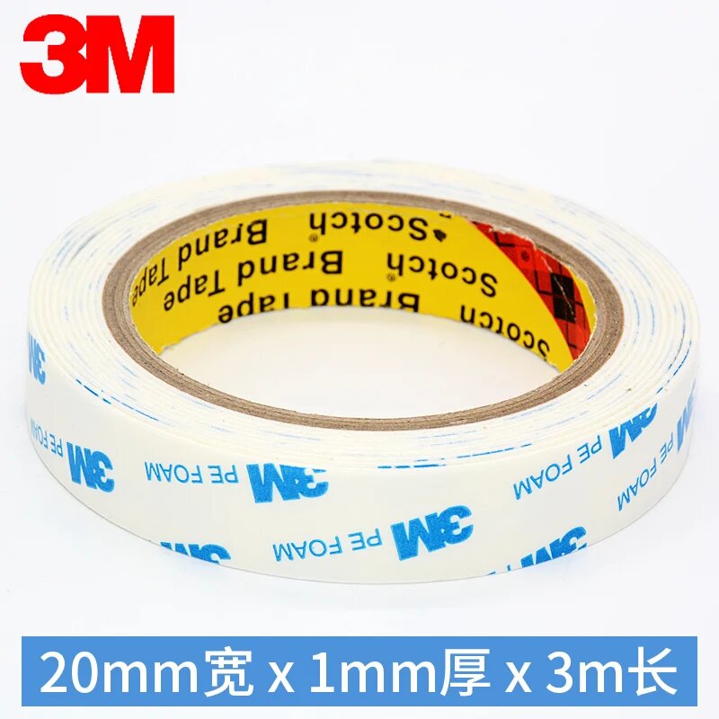 3M 1600T двухсторонняя клейкая лента Width 20mm