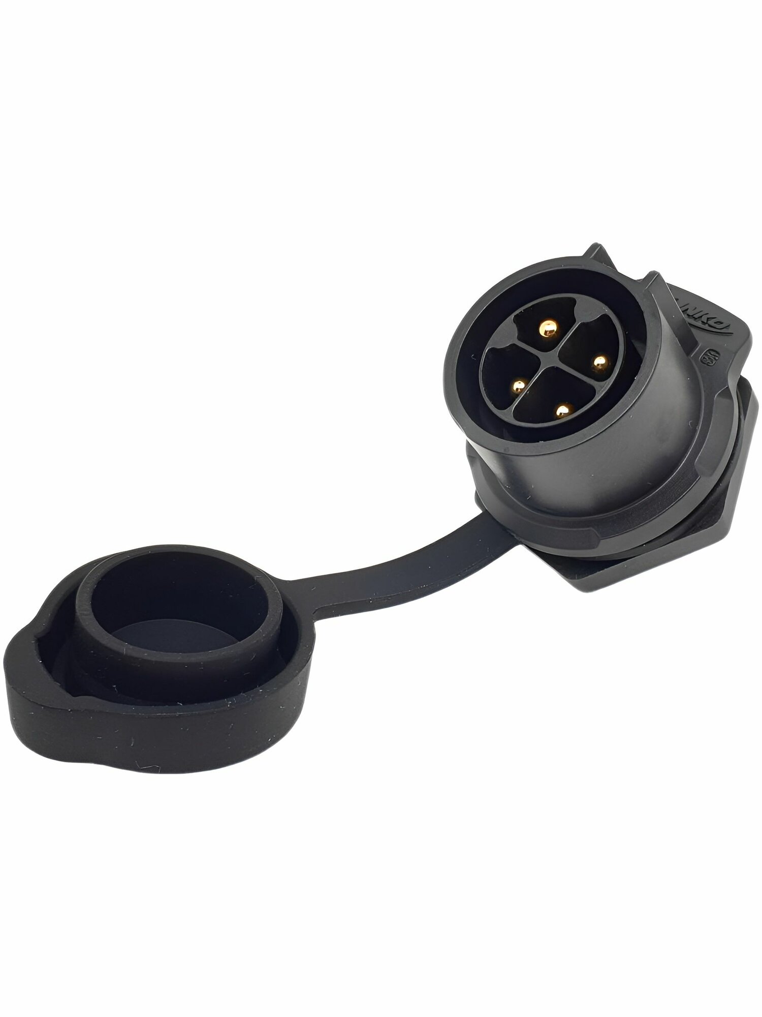 Разъем CNLINKO LP-20 4-пиновый, 4pin, папа, IP67, пластик, М22х1,5