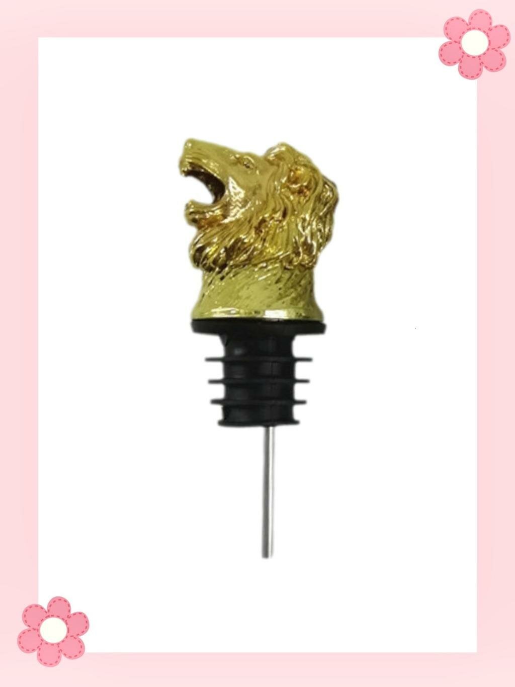 Дозатор для вина с головой животного, Золото