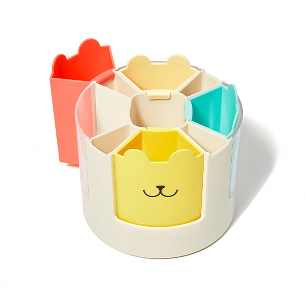 Милый держатель для карандашей с 8 отделениями, органайзер для канцелярских принадлежностей на рабочий стол. Очаровательная подставка для ручек с 4 съемными контейнерами, подставка для кистей для макияжа, органайзер для девочек и женщин, школьные