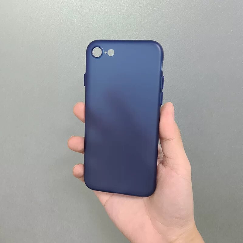 Высококачественный матовый чехол для iPhone SE 2-го поколения - Синий