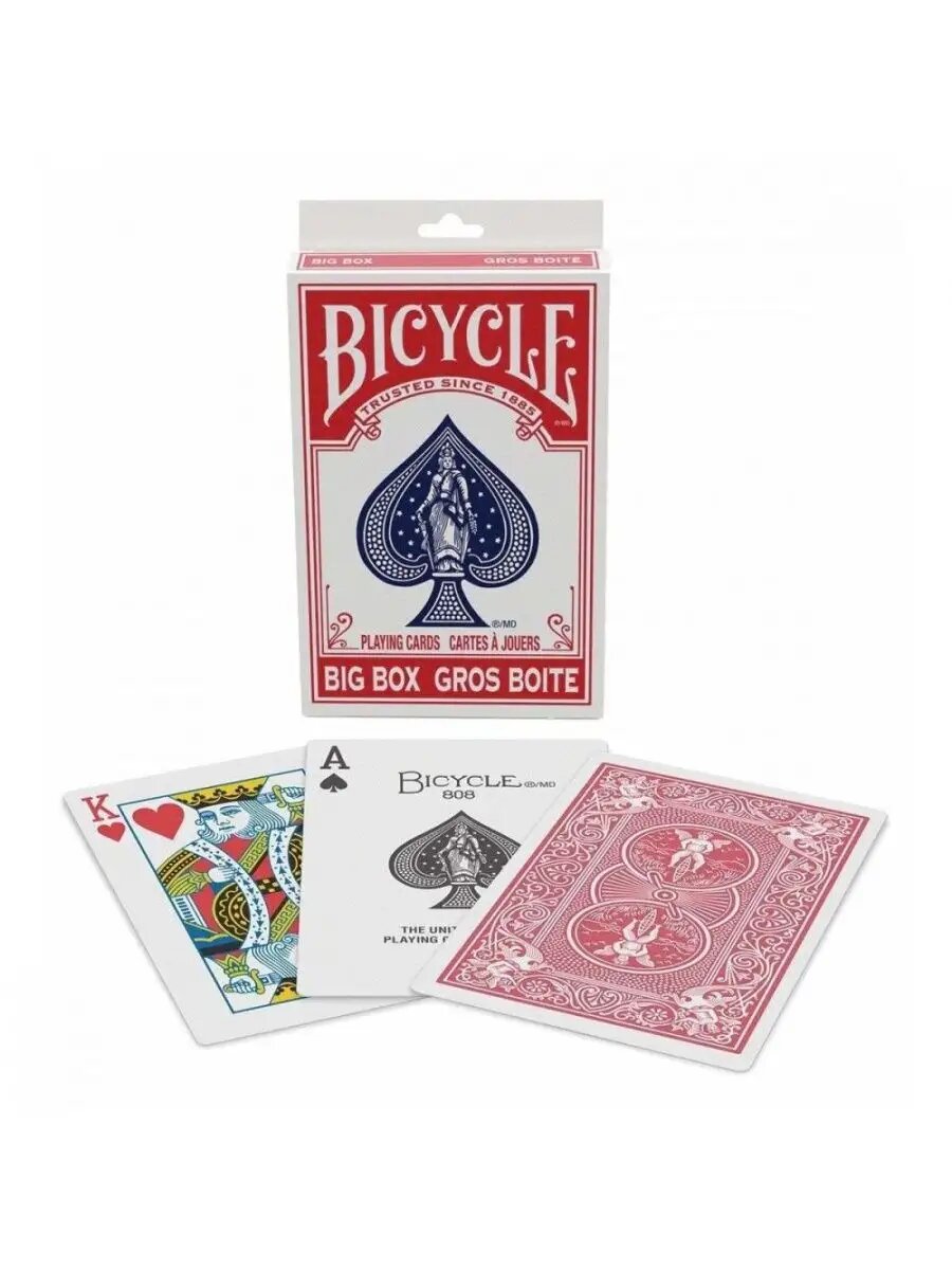 Карты "Bicycle Big Box Red" 61998 The United States Playing Card Company