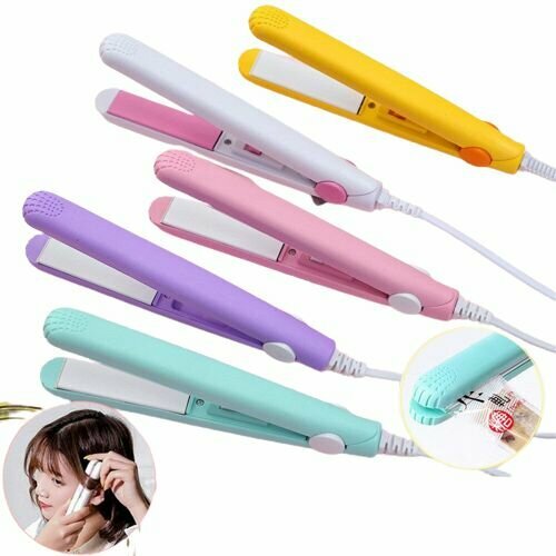 Дорожный мини-утюжок для волос с керамическими пластинами, выпрямитель для волос и утюжок для волос