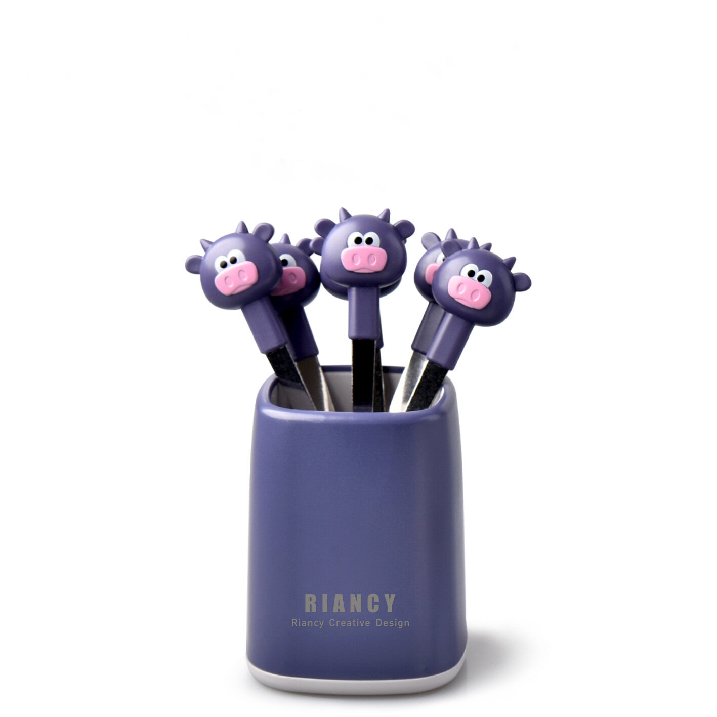 Трансграничная креативная вилка Mavericks для фруктов, бытовая Милая вилка, резервуар для хранения, двухзубая вилка для