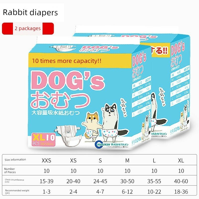 Подгузники для кроликов, физиологические штанишки, подгузники для мелких животных, пакеты для сбора мочи и