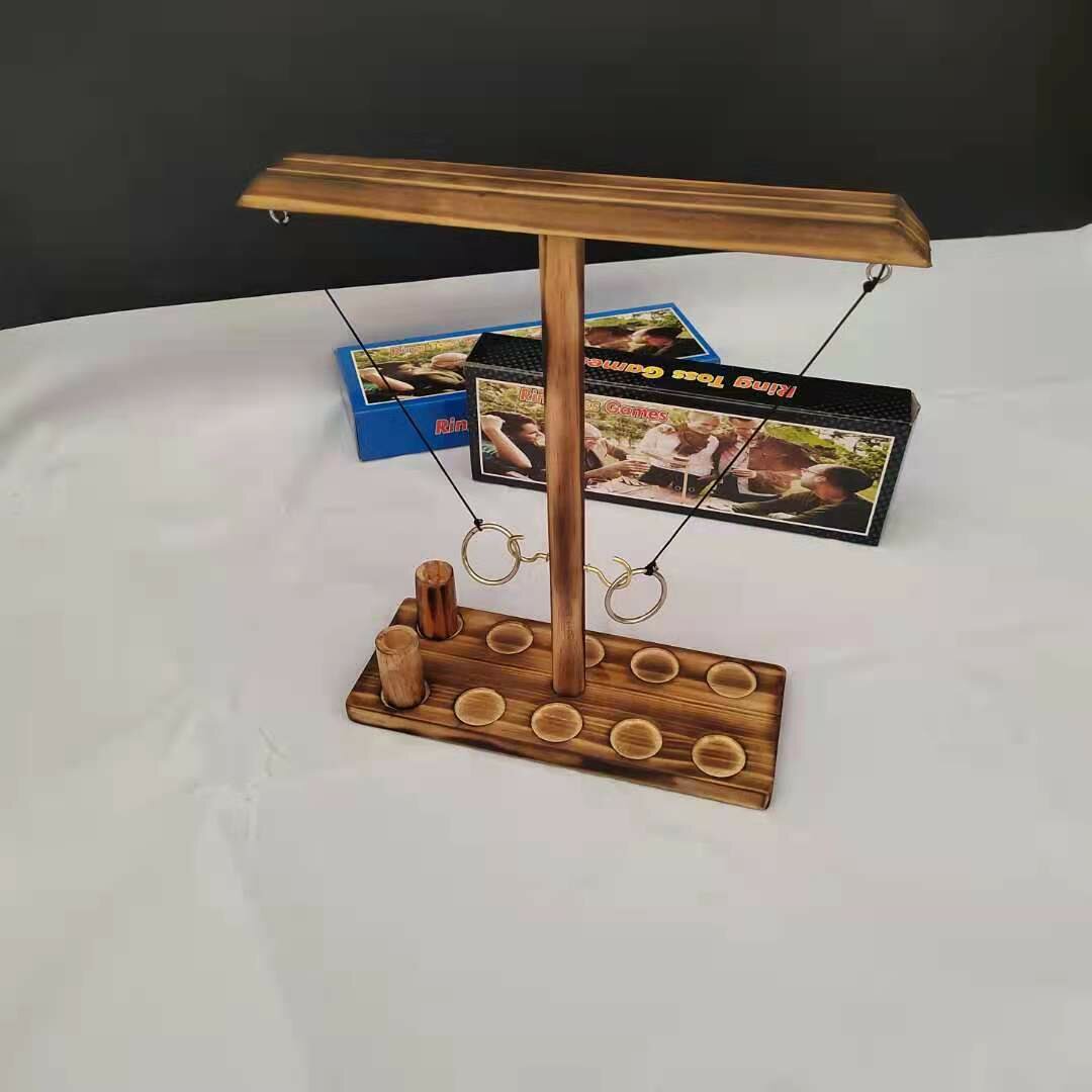 Игра в кольца, деревянная настольная боевая игрушка, новая крючковая игра в кольца