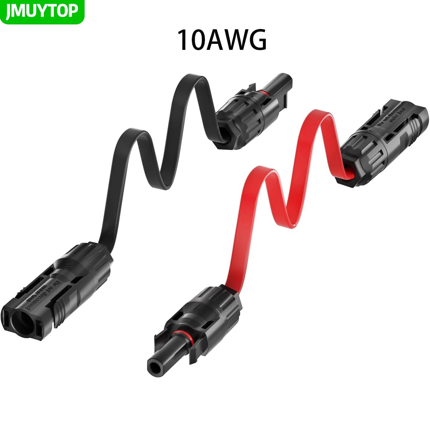 JMUYTOP Плоский солнечный кабель 6 мм2 1.37 фута для Jakery 2sets