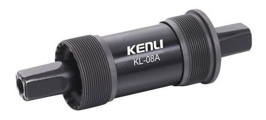 Каретка KENLI KL-08A 68/127 мм, BSA под квадрат, промподшипники, чашки и корпус - сталь