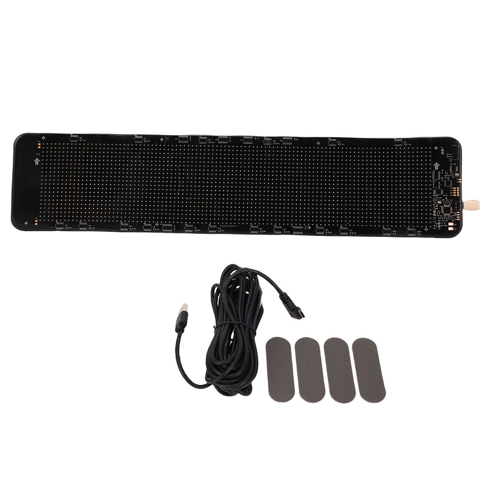 Гибкий светодиодный дисплей Программируемый динамический красочный знаком глаз мягкий экран 96x20 px