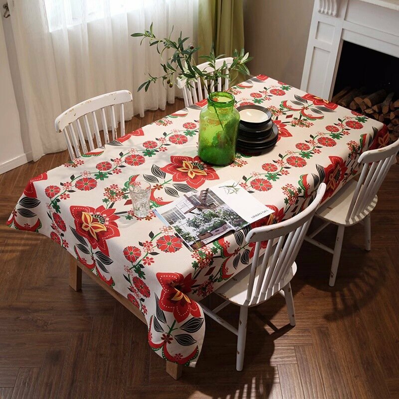 Ткань для обеденного стола, кофейного стола, мастерская живопись, цифровая печать, американский французский стиль, легкая роскошь, высококачественная сельская столовая скатерть