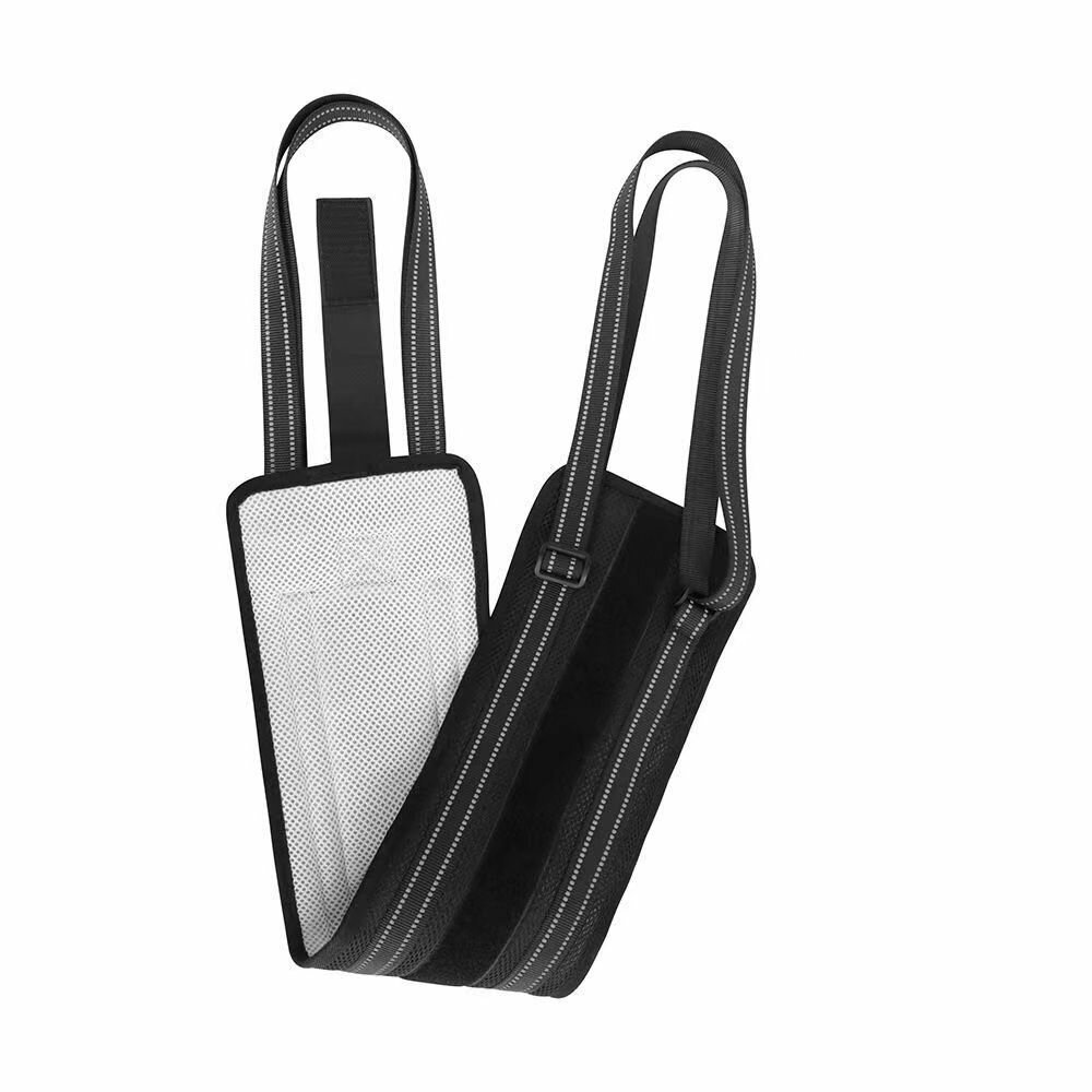 Премиум-черный пояс для поддержки движений собаки для пожилых или травмированных особей, реабилитационная поддержка с