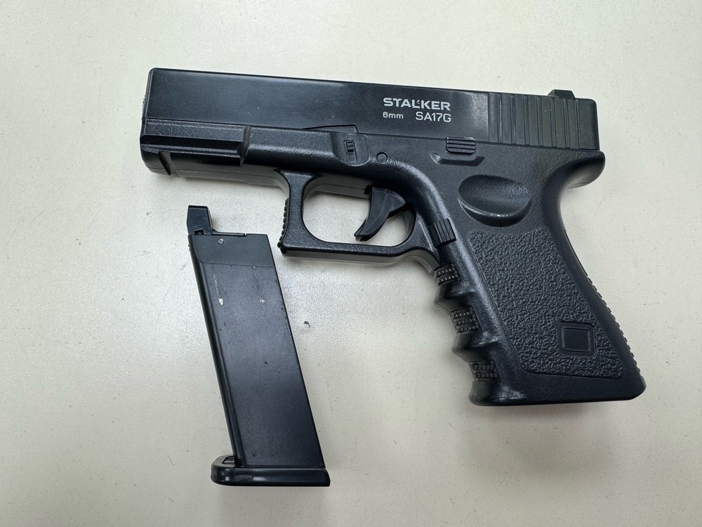 Пистолет пневматический Stalker SA17G Spring (Glock 17), к.6мм SA-3307117G Stalker SA-3307117G (Б/У) уценка