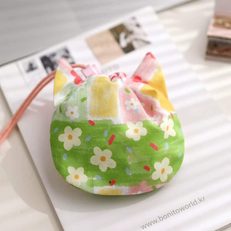 Милый чехол-косметичка для наушников с ушками кошки, на шнурке, через плечо, для Bluetooth-наушников, защитный чехол,