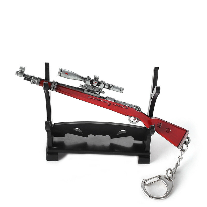 Креативный мини-пистолет 12 см брелок подвеска 98K металлическая модель AWM PUBG игра