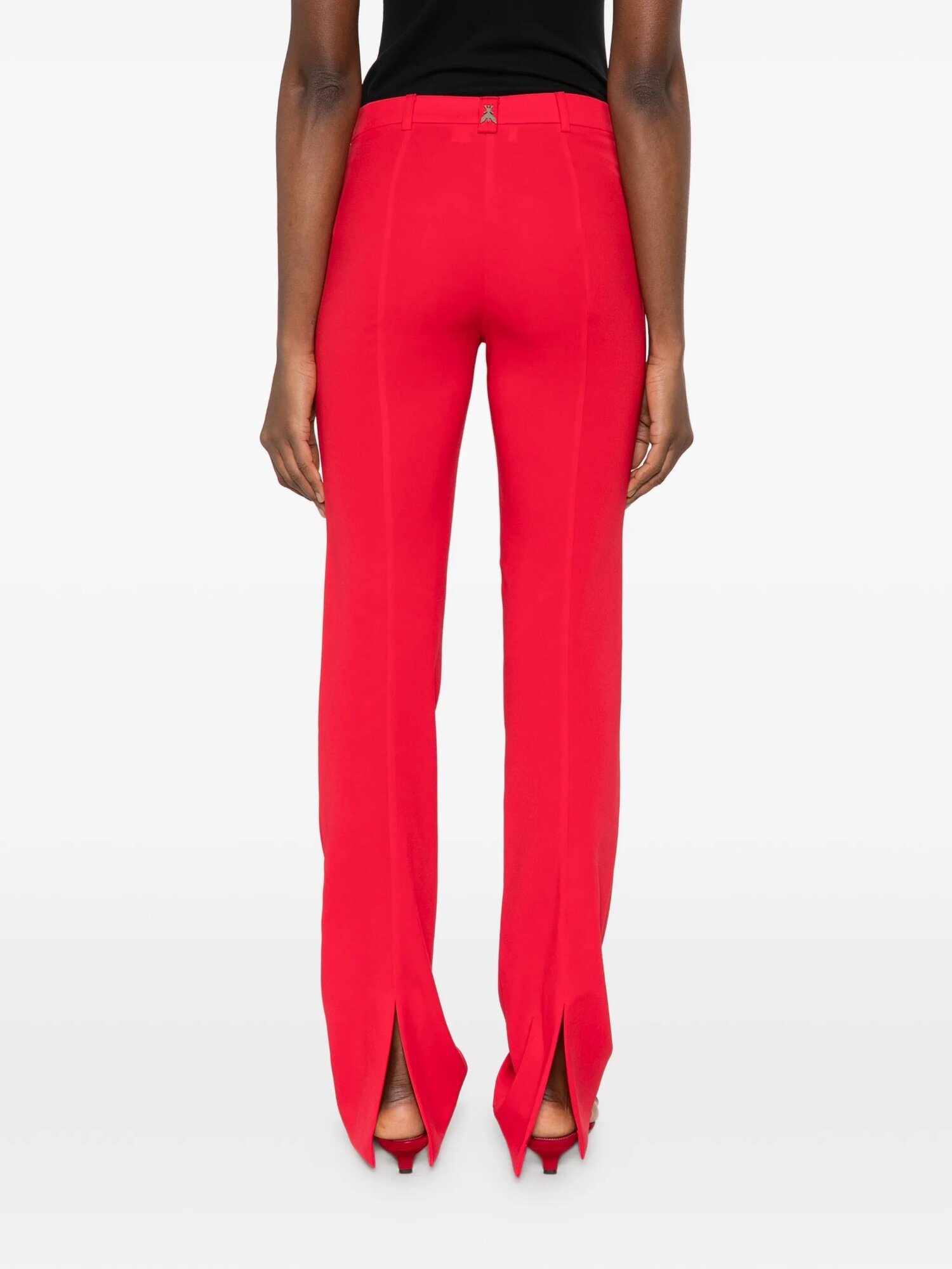 Брюки PATRIZIA PEPE Slim crepe trousers, размер 38, red — фото 1
