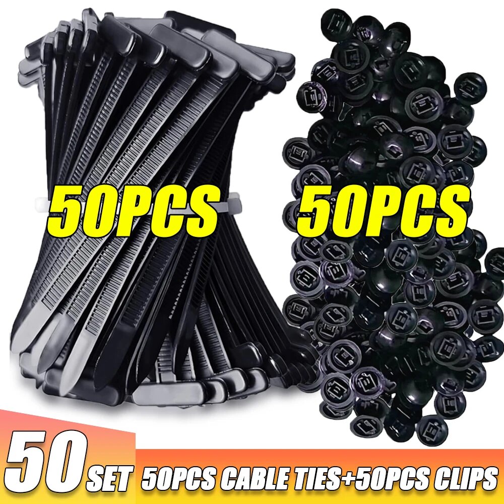 600-10 компл. самоблокирующиеся нейлоновые универсальные кабельные стяжки с пряжкой, сверхмощные стяжки на молнии с булавкой и кнопкой, автомобильный ремень для ежедневного ремонта, крепежный ремень