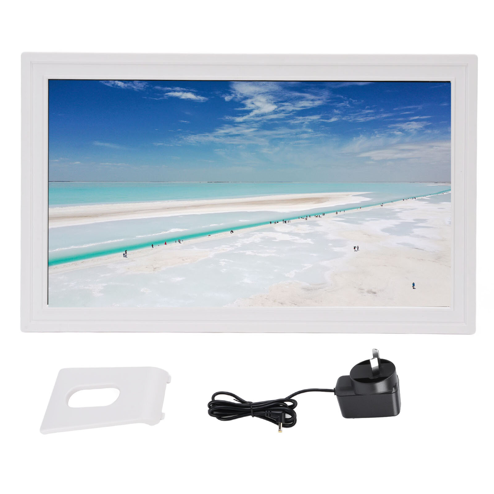 21,5 -дюймовый цифровой фото кадр 1920x1080 сенсорный экран цифровой каркас изображения с приложением для изображения видео реклама Au Plug