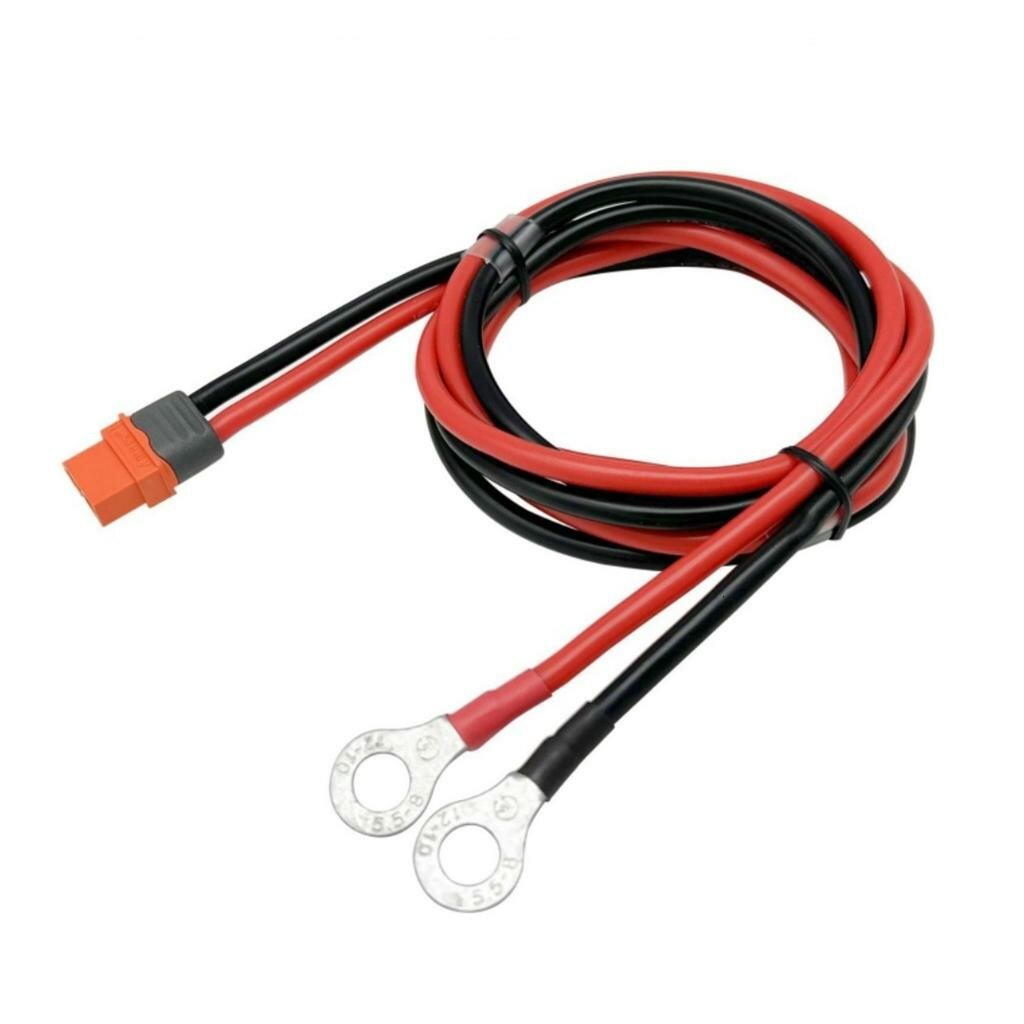 10AWG XT60i to O Rings Terminal Cable for Solar and Drones Applications