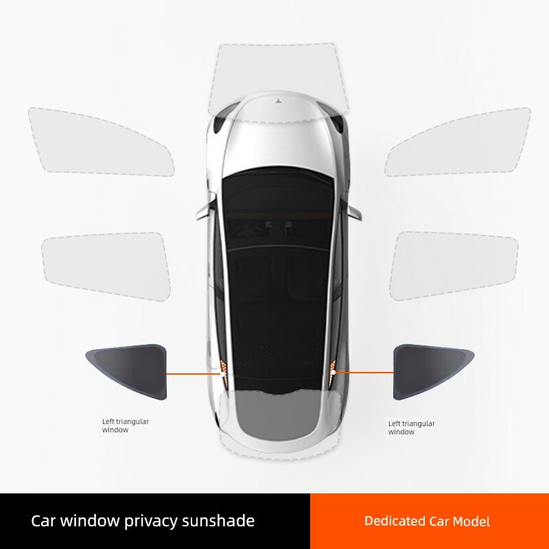 Toyota Highlander 2015-2021 Треугольная Приватность Солнцезащитная Шторка для Боковых Окон, 2 Штуки УФ-защита и