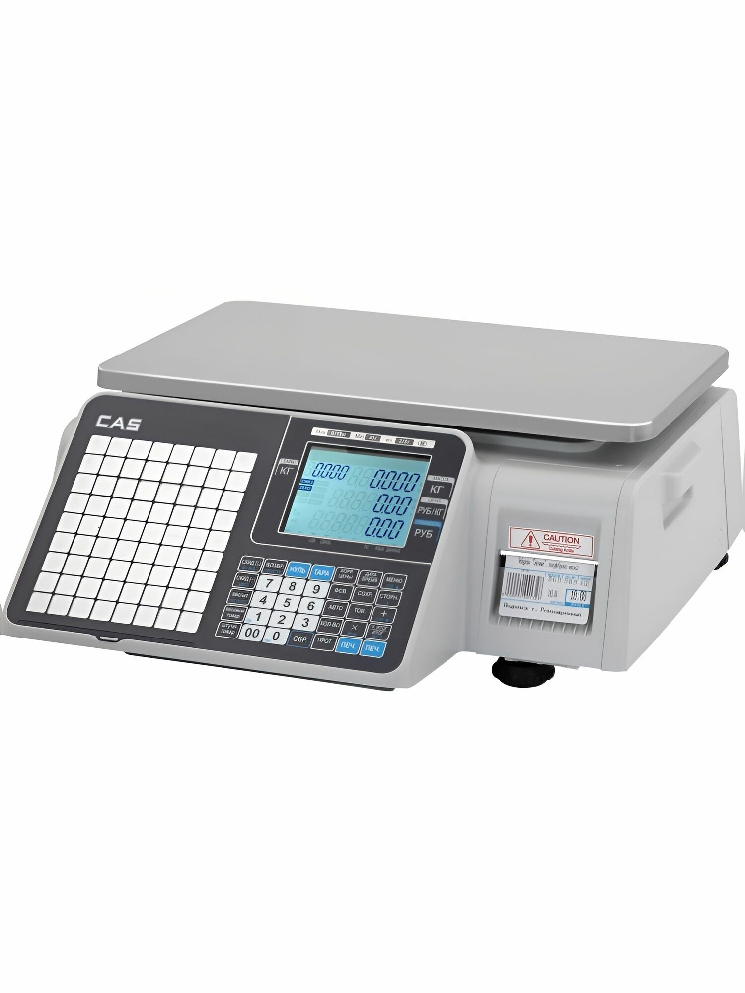 CAS Весы торговые с печатью этикеток CL-3000J-15B до 15 кг, точность 2/5г