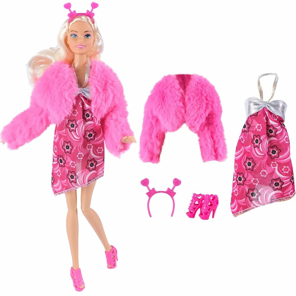 1 Комплект Модного Кукольного Платья + Аксессуары для куклы Барби
