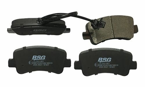 Колодки тормозные задние (4шт.) BSG Арт. BSG75200002 / RENAULT Fluence