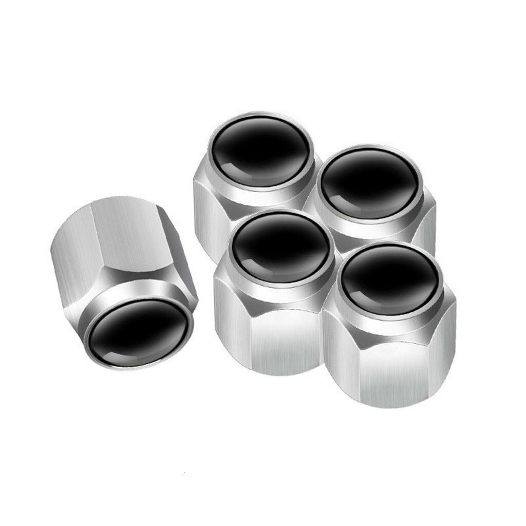 Колпачки металлические для золотников шин, Серебро - Без гаечного ключа