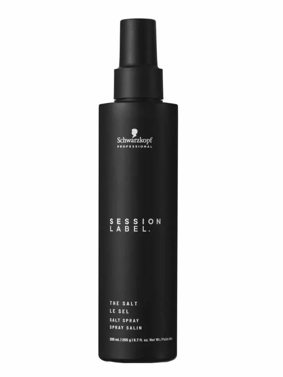Schwarzkopf Professional OSiS Session Label Salt Spray - Солевой спрей для волос для объема и укладок, 200мл