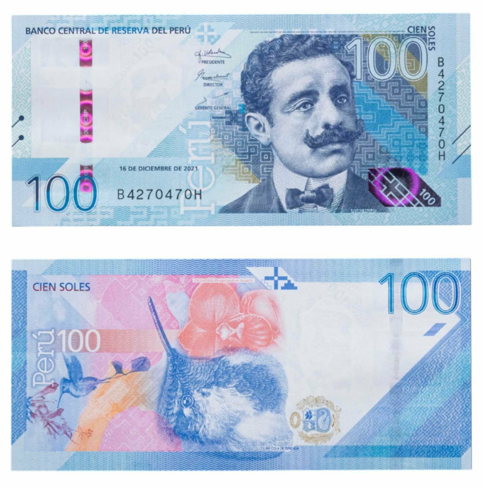 Перу 100 соль 2021 2024 Pick 199b